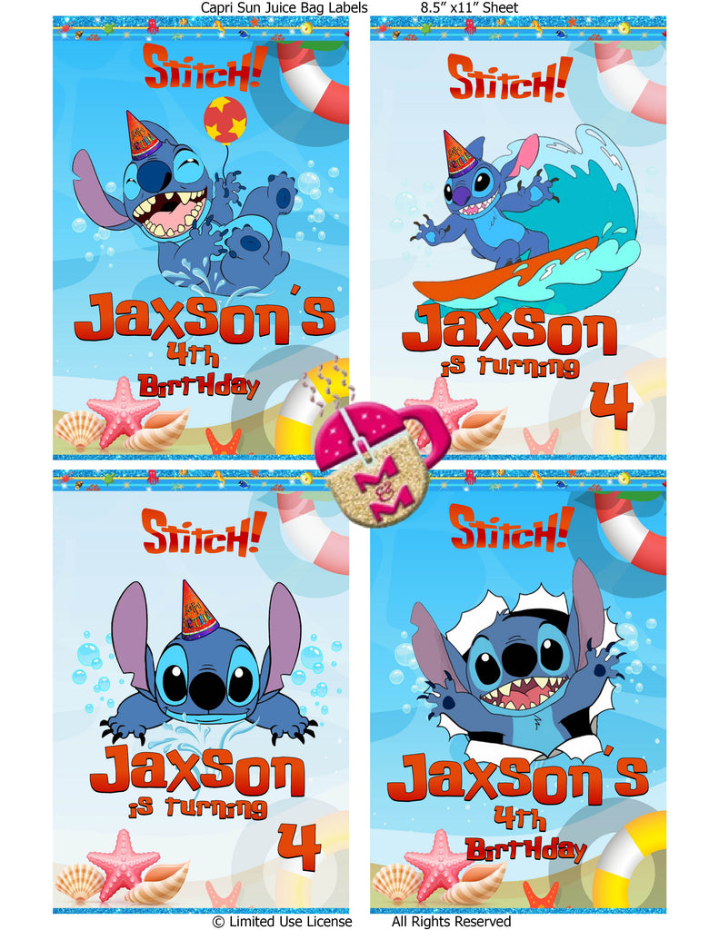 Editable Stitch Party Favor Set | Stitch Party Supplies | Stitch Party ...