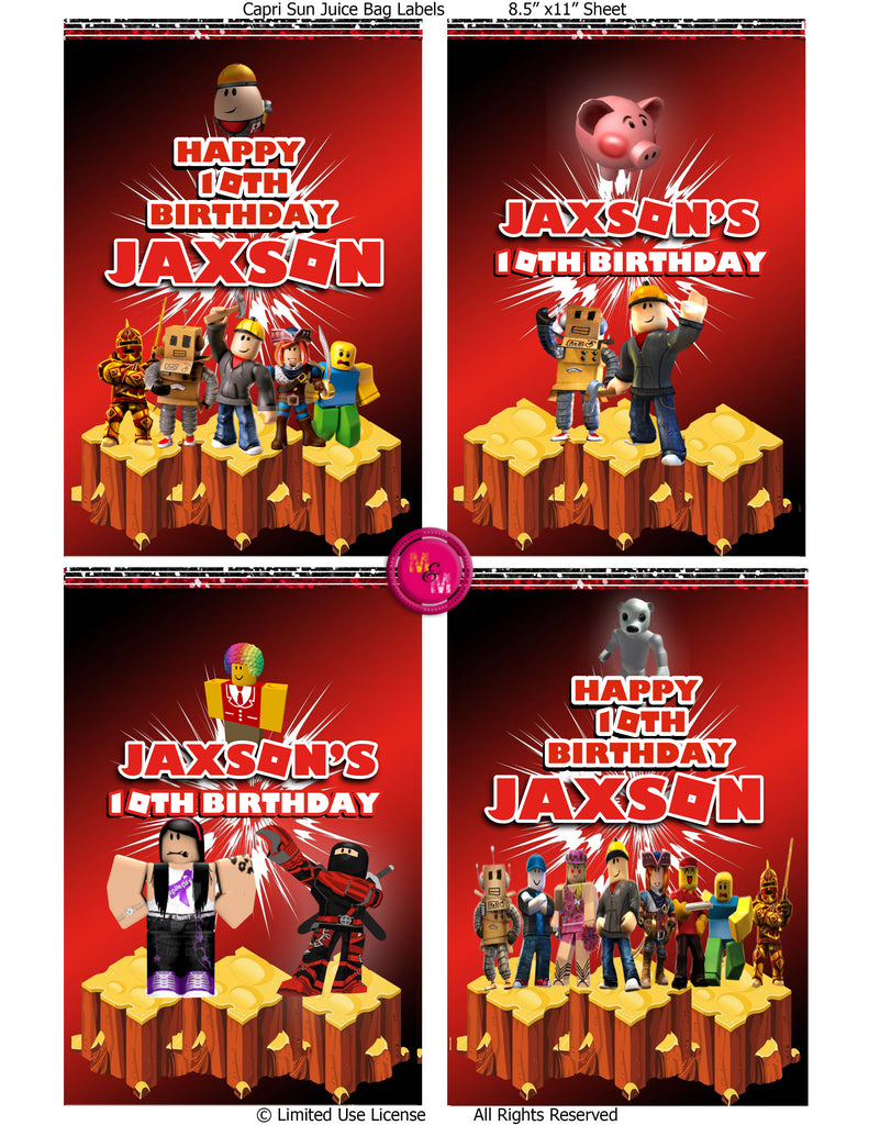 Robot Video Game Chip Bag Set, Robot Video Game Party Favors, Robot Vi ...